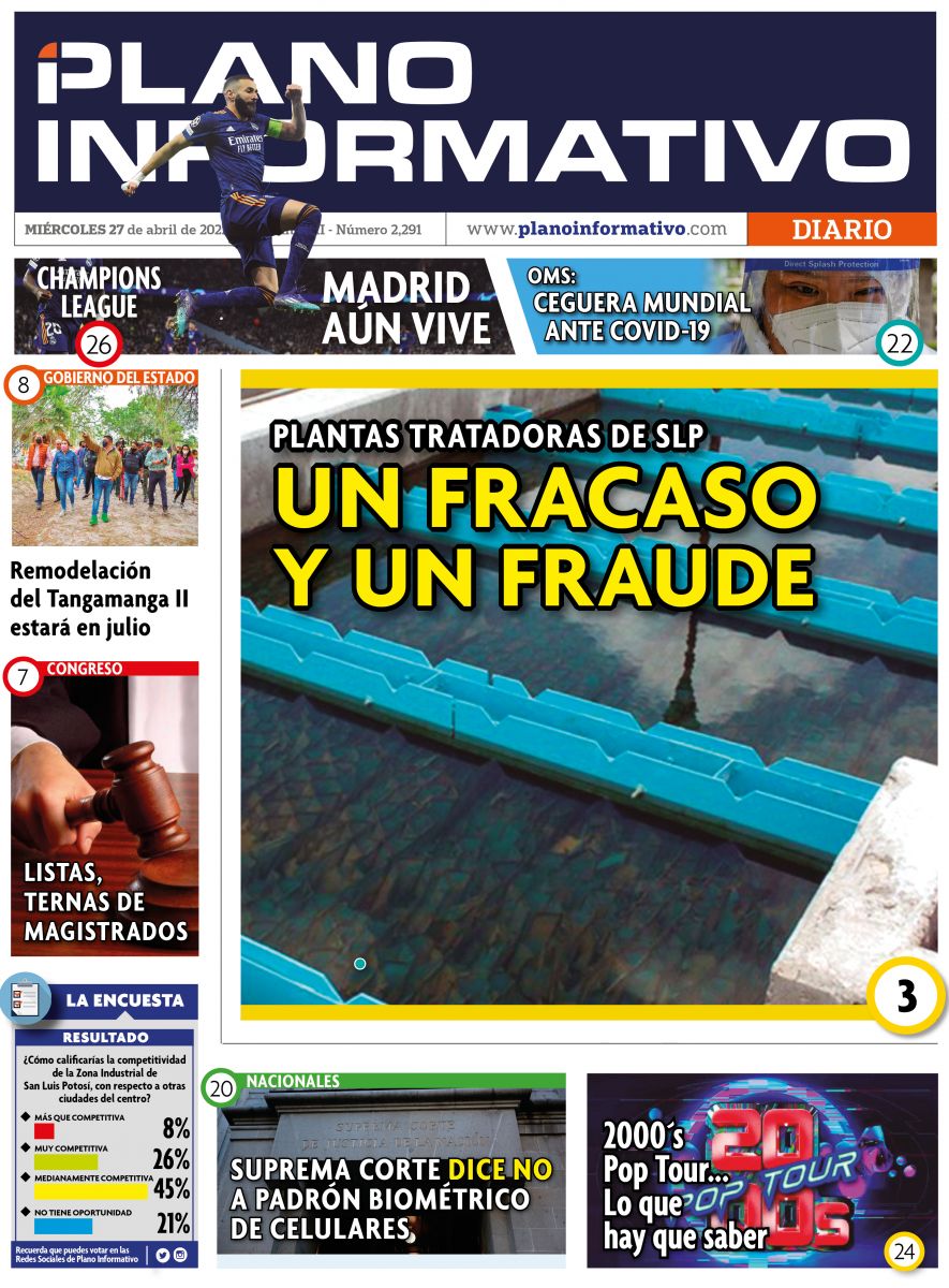 Plano Informativo único periódico de San Luis Potosí que actualiza las ...