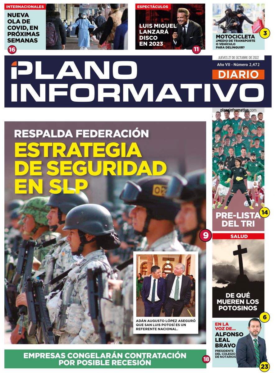 Plano Informativo único periódico de San Luis Potosí que actualiza las ...