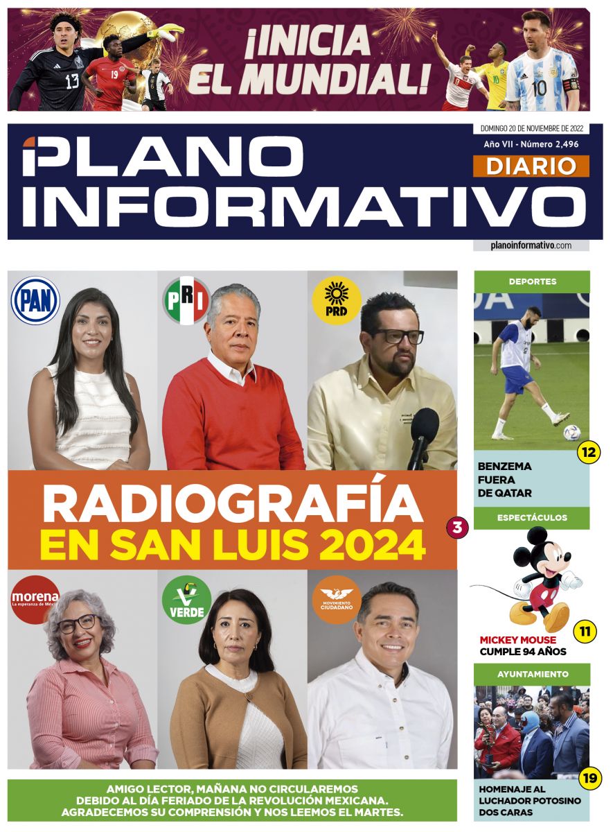 Plano Informativo único periódico de San Luis Potosí que actualiza las ...