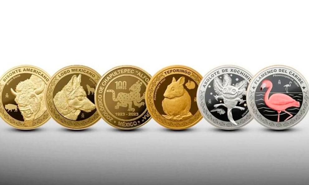 Revelan moneda de ajolote por aniversario de Chapultepec