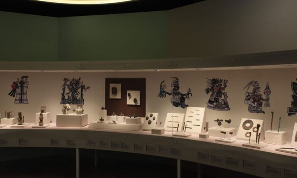La exposición 'Insignias de los dioses. La madera en el Templo Mayor'