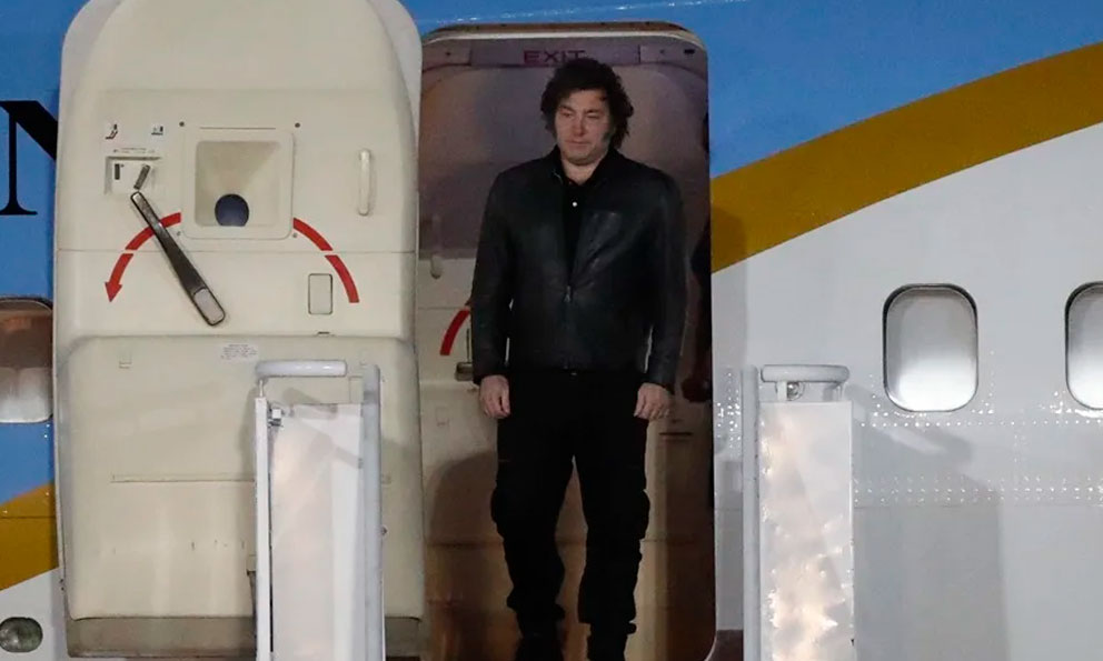 Gastos por viajes de Milei al exterior superan el millón de dólares