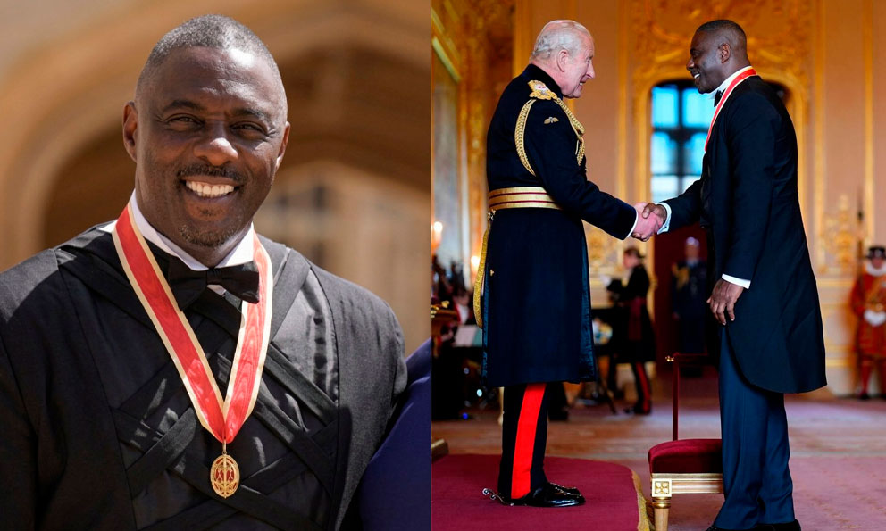 Otorgan título de caballero al actor Idris Elba