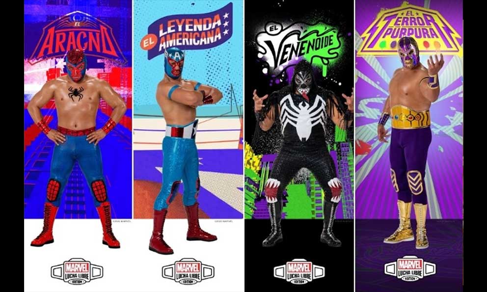 Llegan a la AAA luchadores inspirados en Marvel