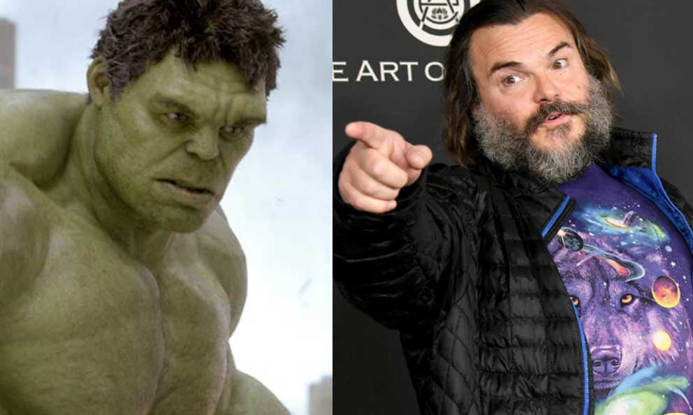 El actor Jack Black se muestra como el nuevo Hulk