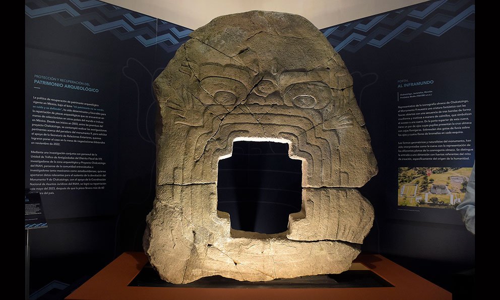 Entregan a museo de Cuernavaca el 'Portal del inframundo'