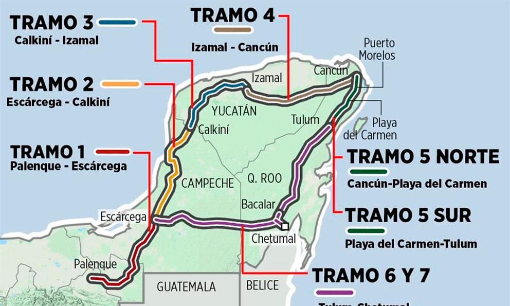 Serán 42 km de viaducto elevado en Tramo 5 de Tren Maya