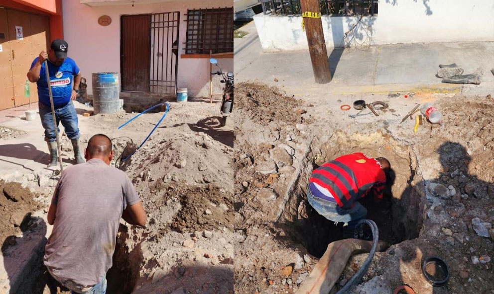 Interapas mantiene trabajos en la red de agua del Santuario