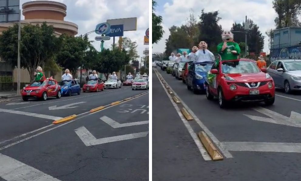 ¿Van por Rammstein? Caravana de Dr. Simi es captada en CDMX