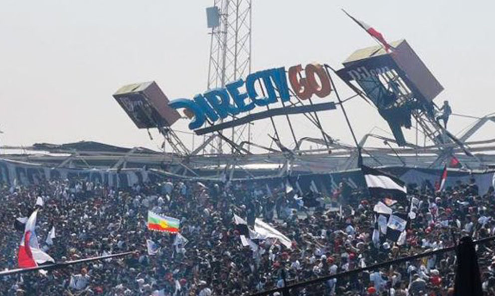 Plano Deportivo Así fue el momento en que el techo del Estadio ...